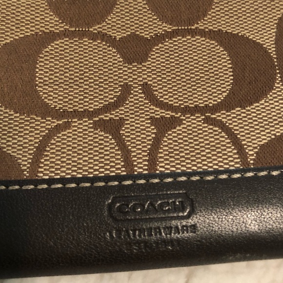 Coach | Accessories | Coach Signature Canvas Card Coin Purse | Poshmark